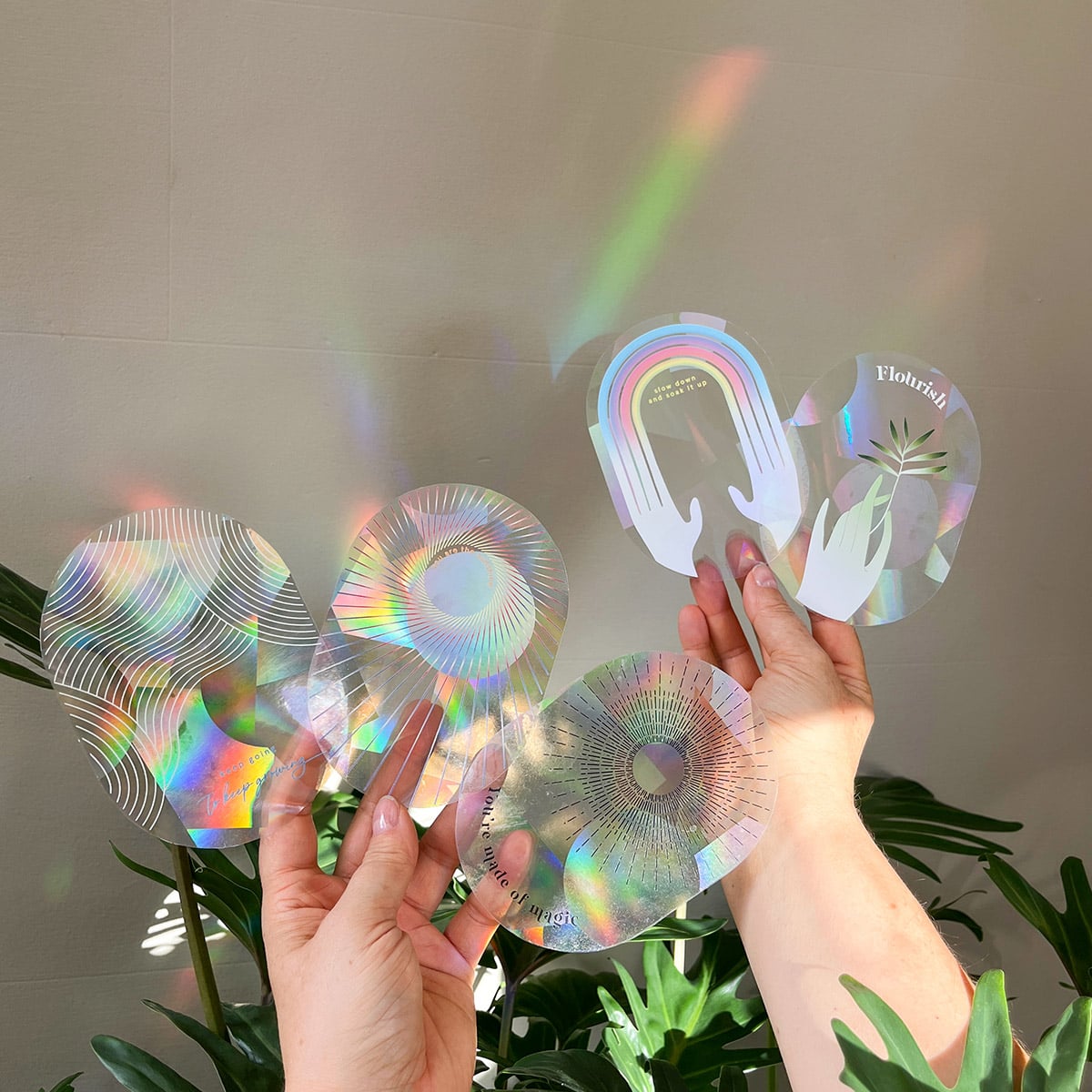 Stickers d’Arc-en-Ciel Botanopia – Autocollants décoratifs, suncatcher ...