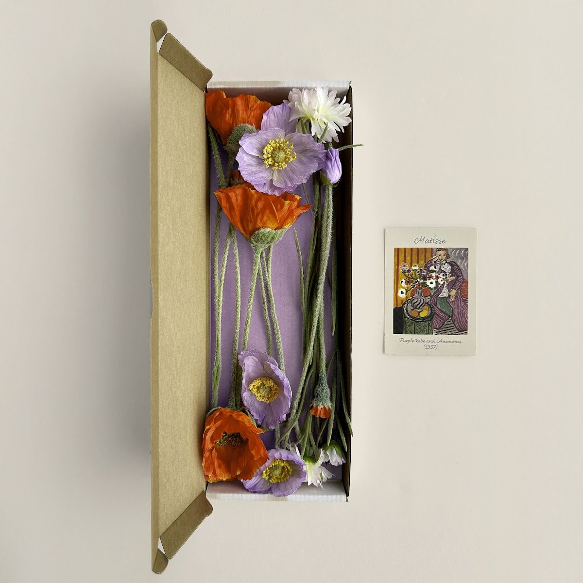 Bouquet de fleurs en soie colorées – 12 fleurs éternelles inspirées de ...