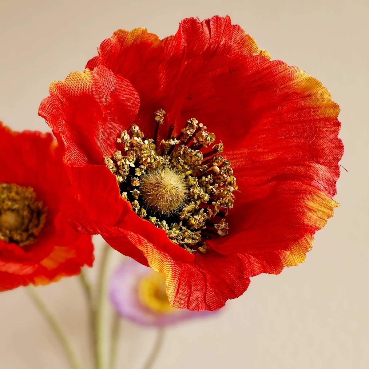 Bouquet de fleurs en soie colorées – 12 fleurs éternelles inspirées de ...