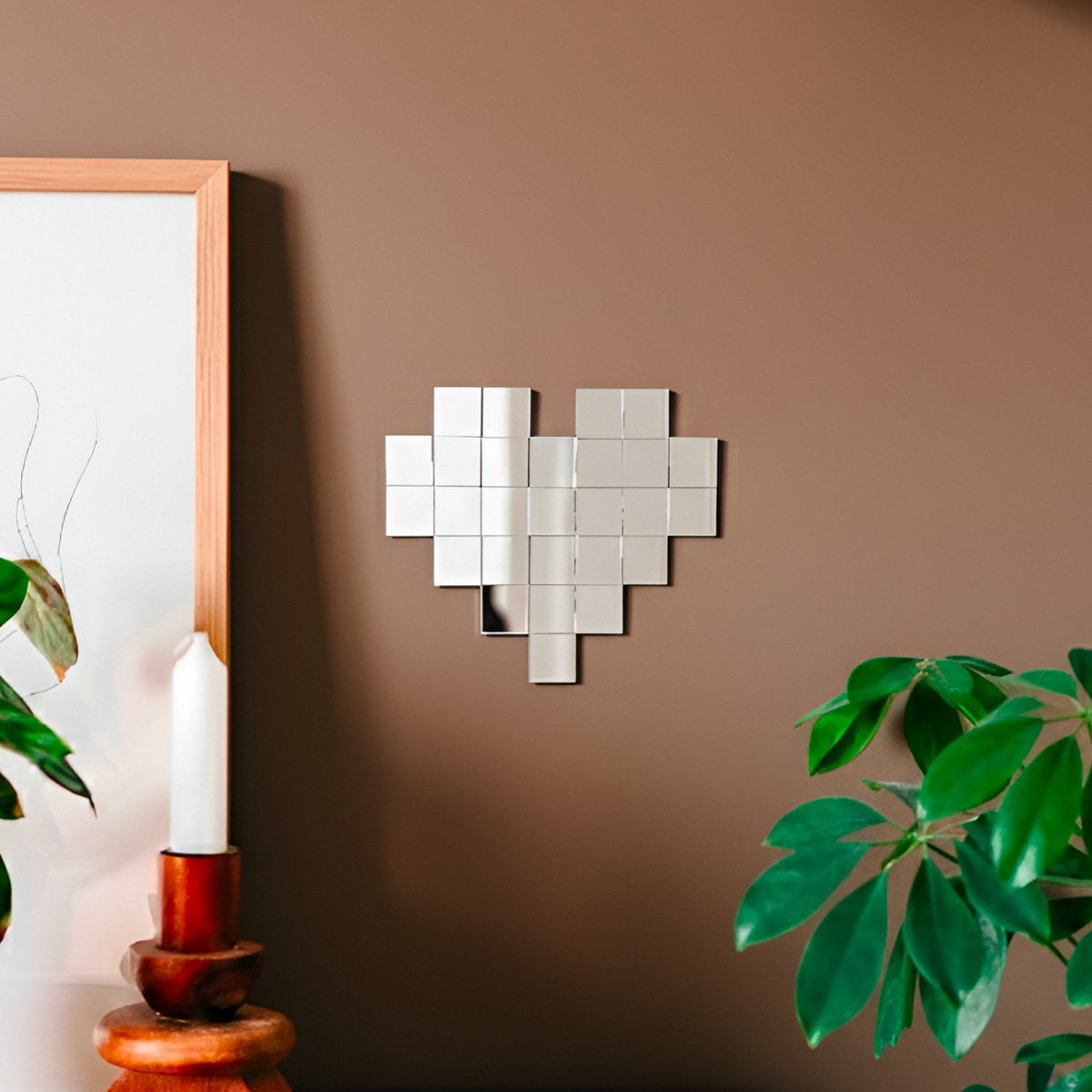 Kit DIY mosaïque cœur miroir disco - Coffret créatif - Idée déco DIY ...