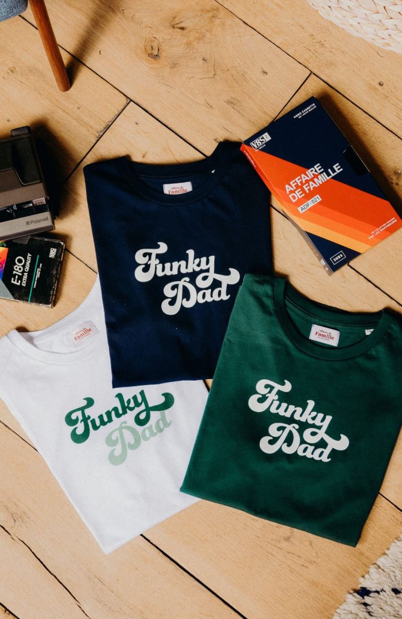 T shirt Funky Dad Blanc Les Raffineurs